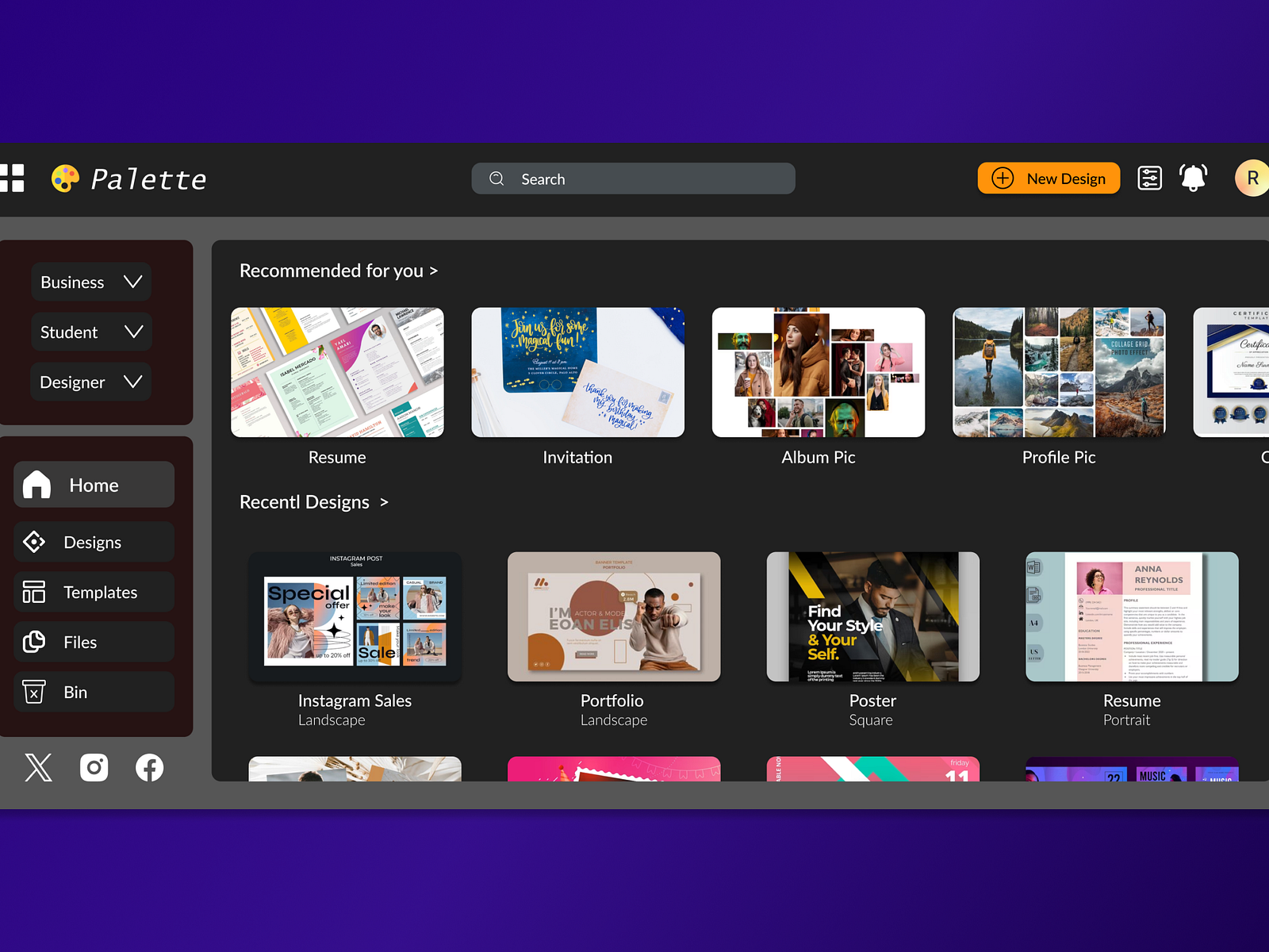 Palette - A desktop Mood Board App by Giridhar K R UX UI on Dribbble