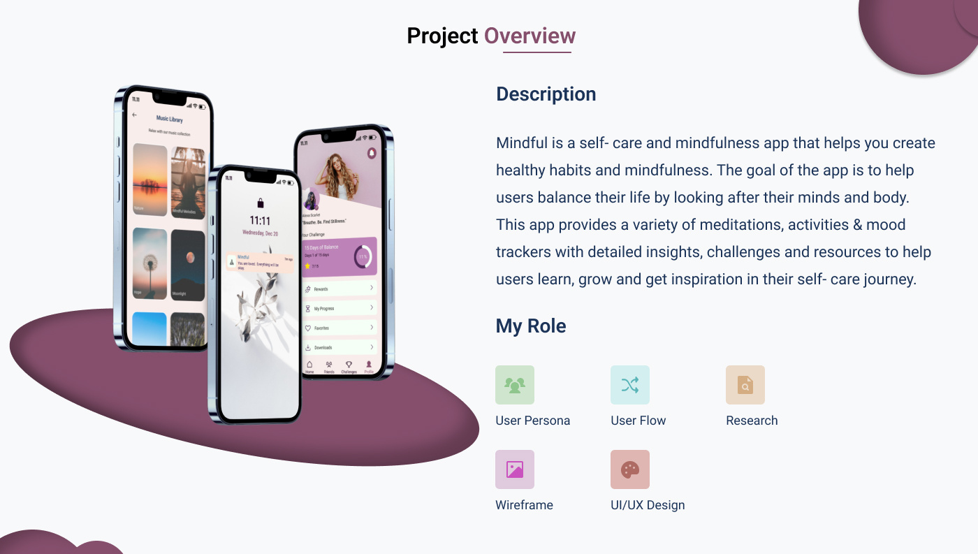 Mindful UX/UI Case Study by BALA KISHORE S on Dribbble
