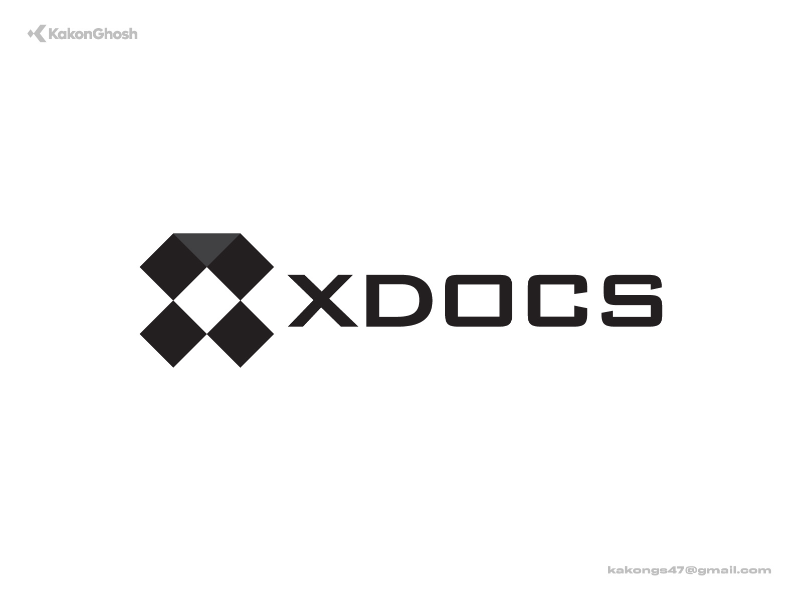 X Docs Logomark By Kakon Ghosh On Dribbble
