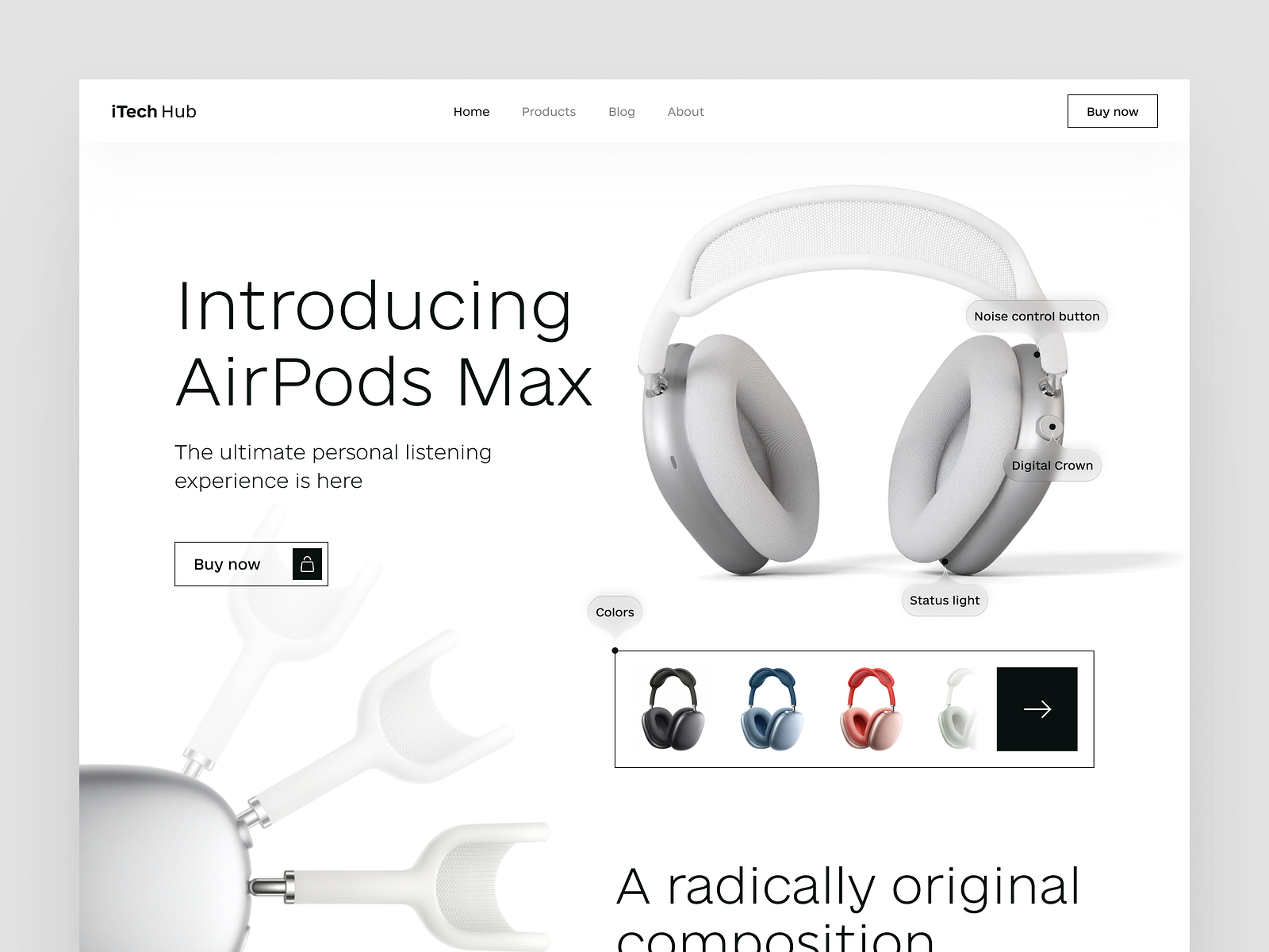 Gadget Store Website by Aleksei Bykov for Lineup on Dribbble