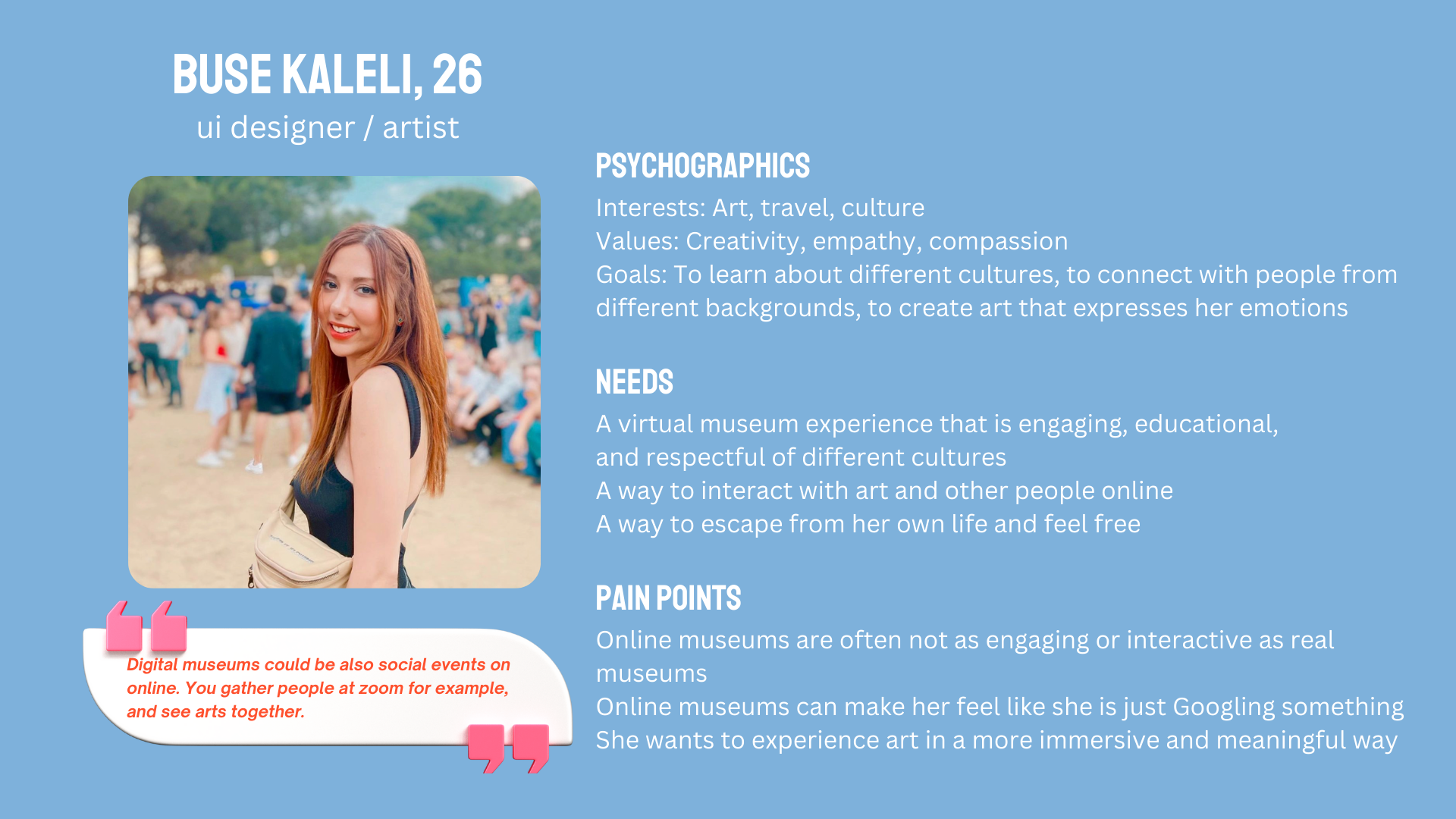 Virtual Empathy Museum - UX/UI Case Study by Demet Yapanoglu on Dribbble