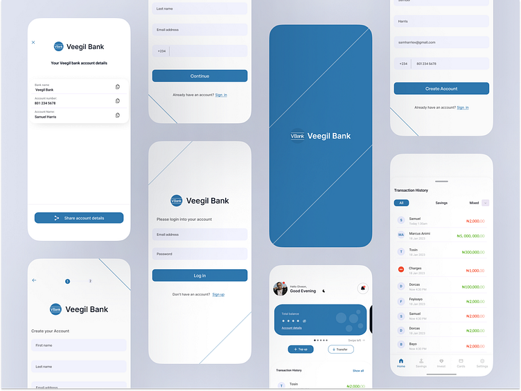App ui by Samuel Harries on Dribbble