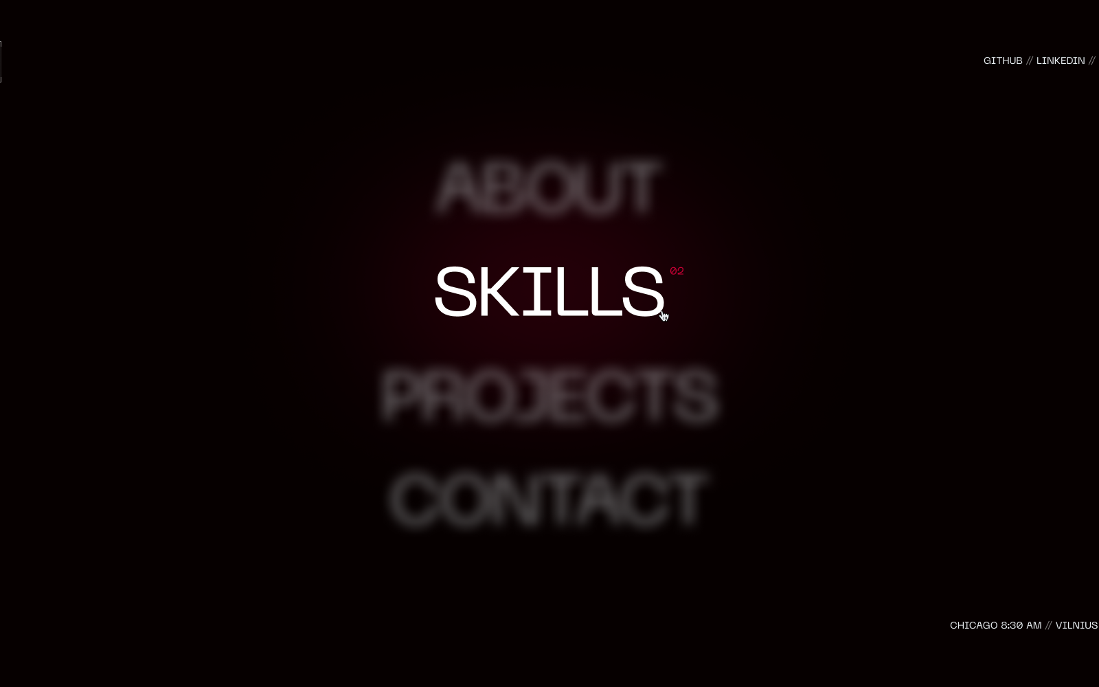 Menu Section by Komet Studios on Dribbble