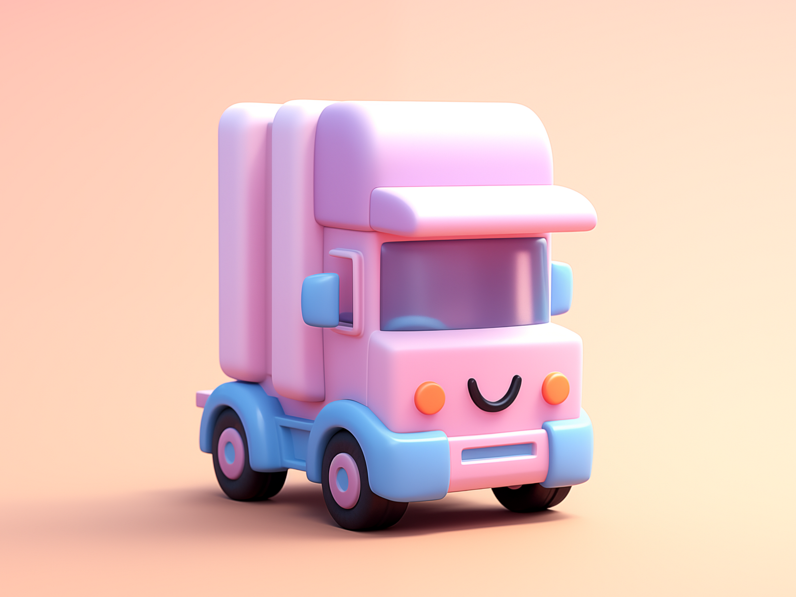 3D Cartoon Tuck, 3D Pastel Truck, 3D Pastel Cartoon TRUCK by Gerdoo on ...