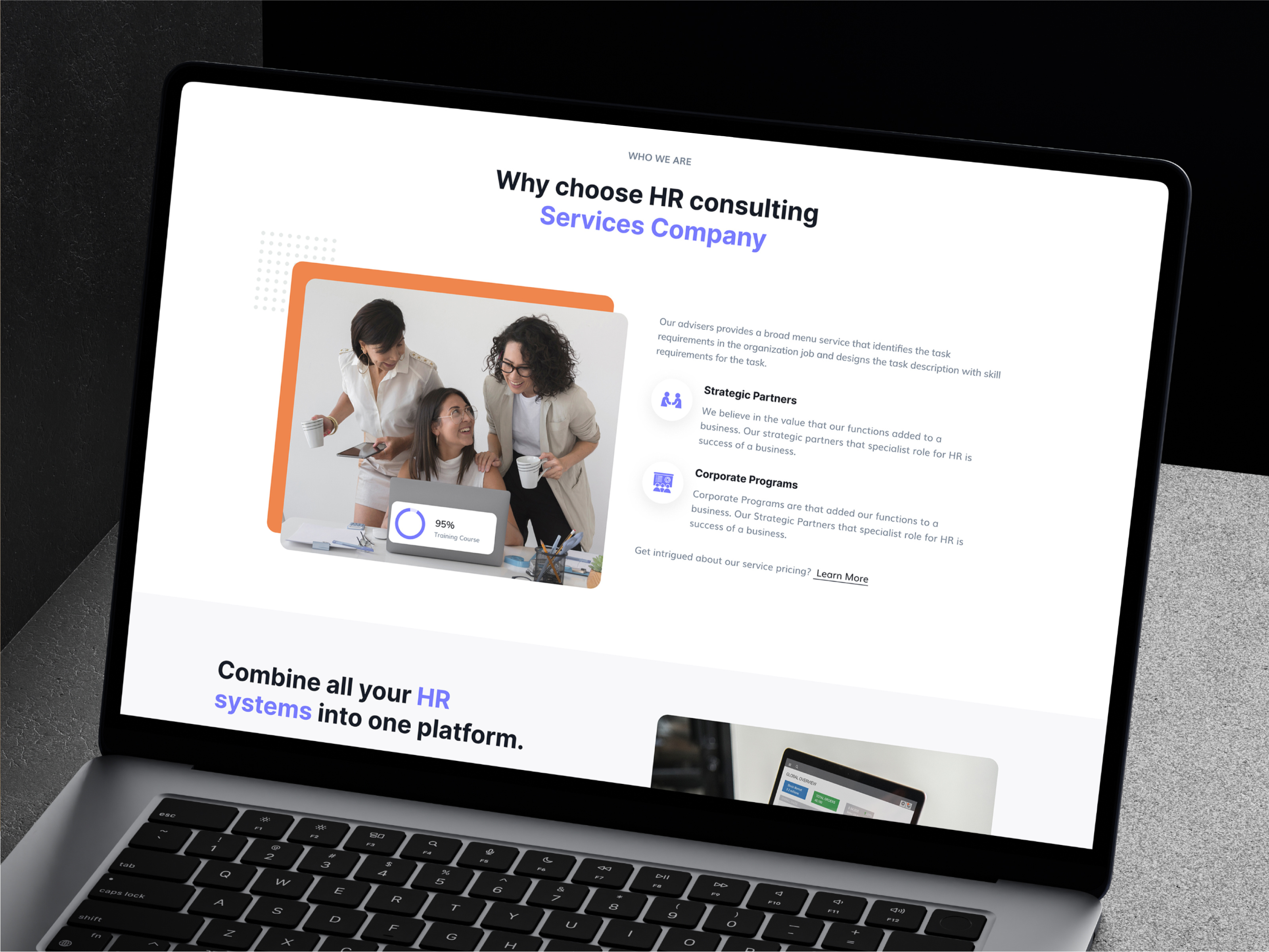 HR Management SAAS Landing Page UI Design by Munmun Akter I UI/UX Designer for Opedia Studio ...