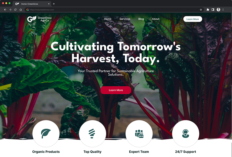 Landing Page Inspiration Agric-Tech Website by Olayinka Akinlotan on ...