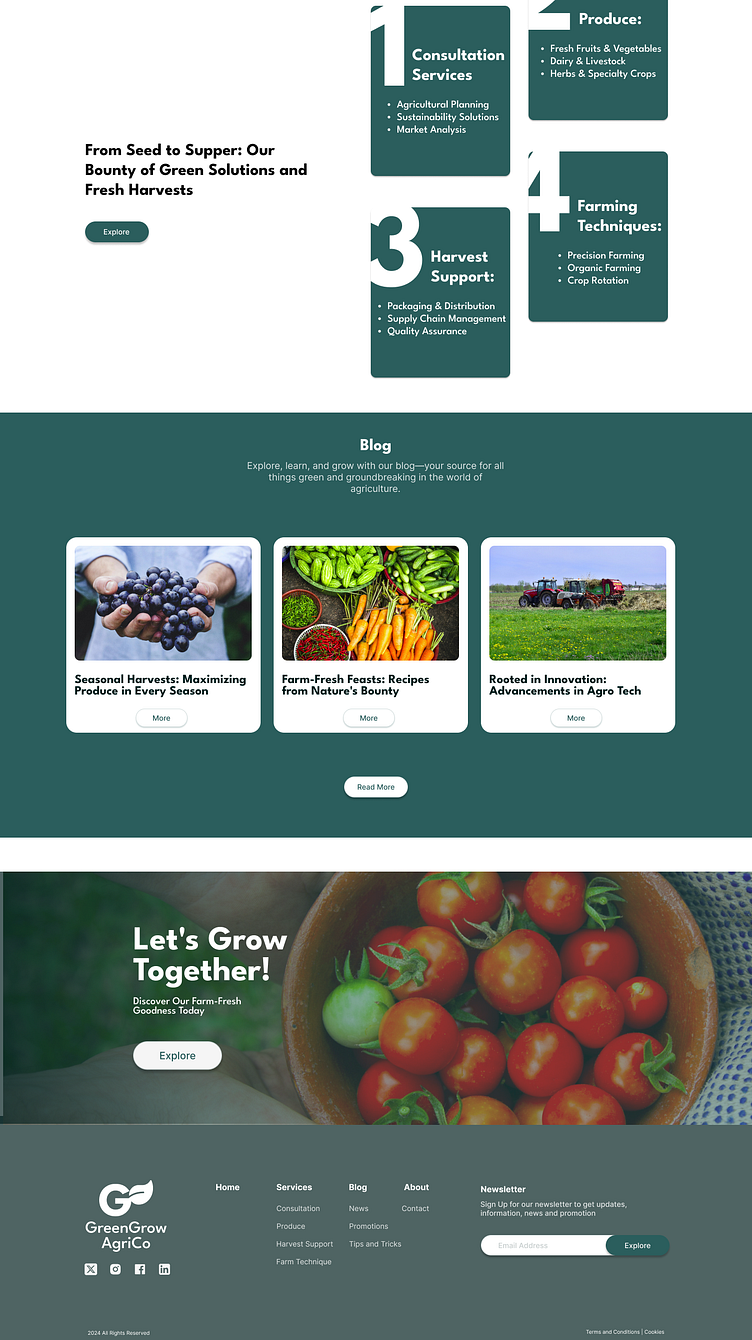 Landing Page Inspiration Agric-Tech Website by Olayinka Akinlotan on ...