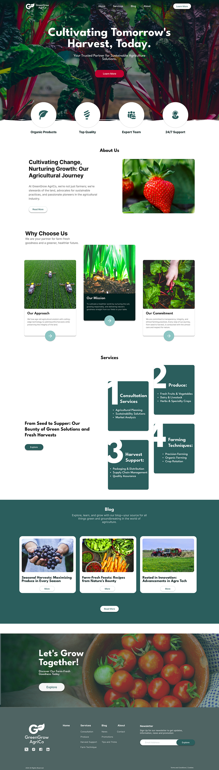 Landing Page Inspiration Agric-Tech Website by Olayinka Akinlotan on ...