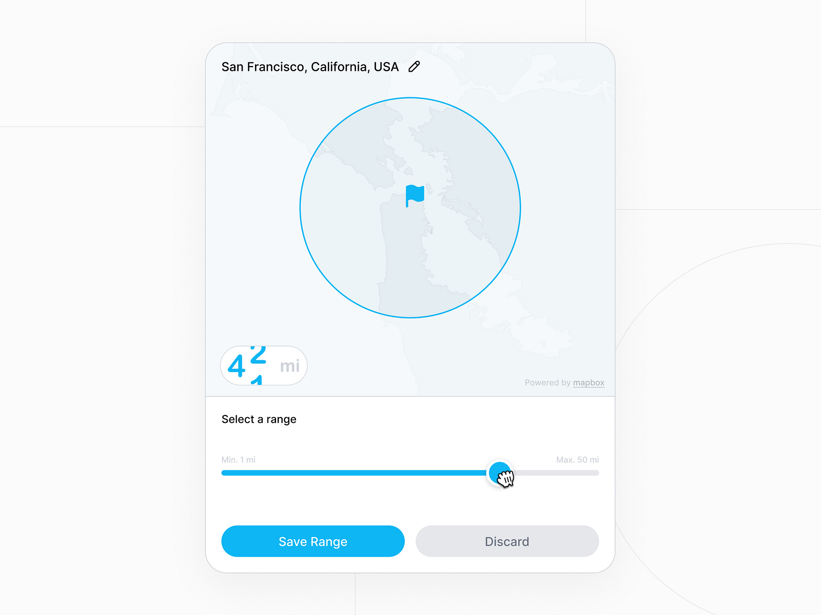 Range Selector Widget by Florian on Dribbble Range Selector Widget by Florian on Dribbble