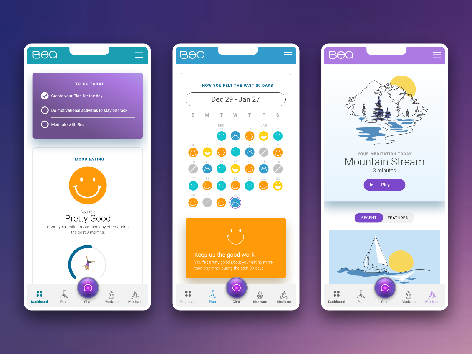 Bea Better Eating AI Mobile App by Ruby Manadero on Dribbble