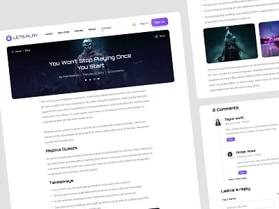 Blog Details Page Design designs, themes, templates and downloadable ...