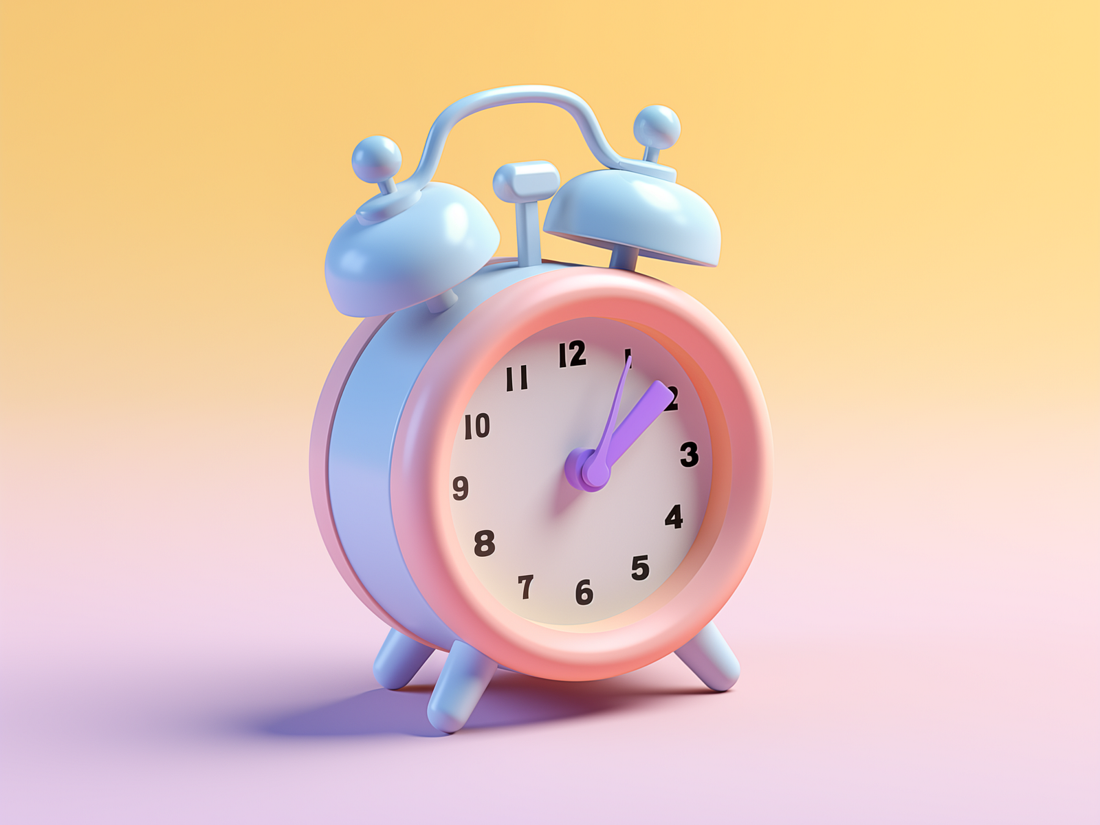 3D Clock Design, 3D cartoon Clock, 3D Pastel clock by Gerdoo on Dribbble