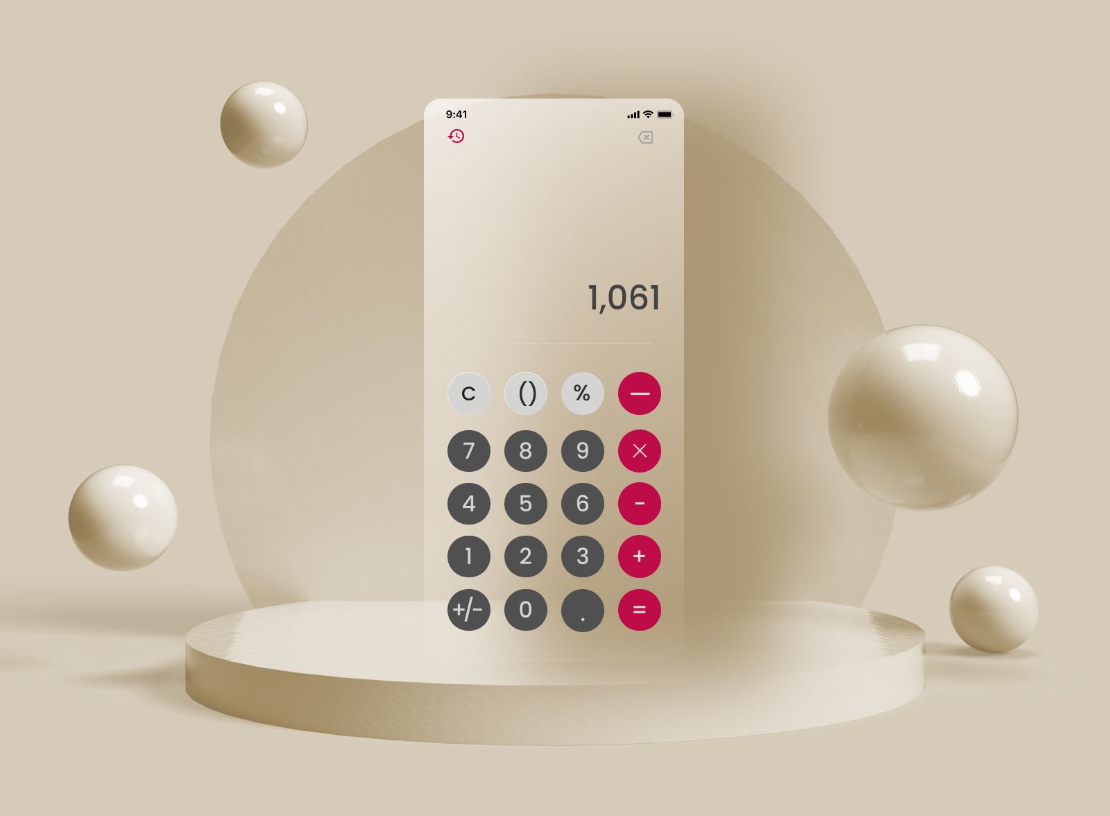 Calculator by Farnoosh Dahesh on Dribbble