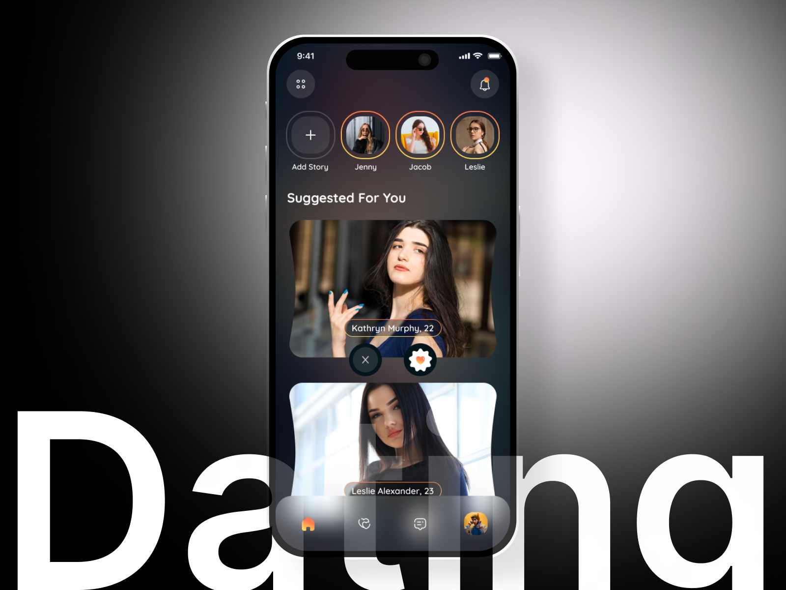 Dating app design mobile app by lazy kar for LazyInterface UI UX Team ...