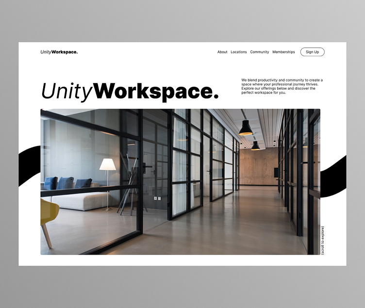Workspace Website Concept by Zsolt Molnar on Dribbble