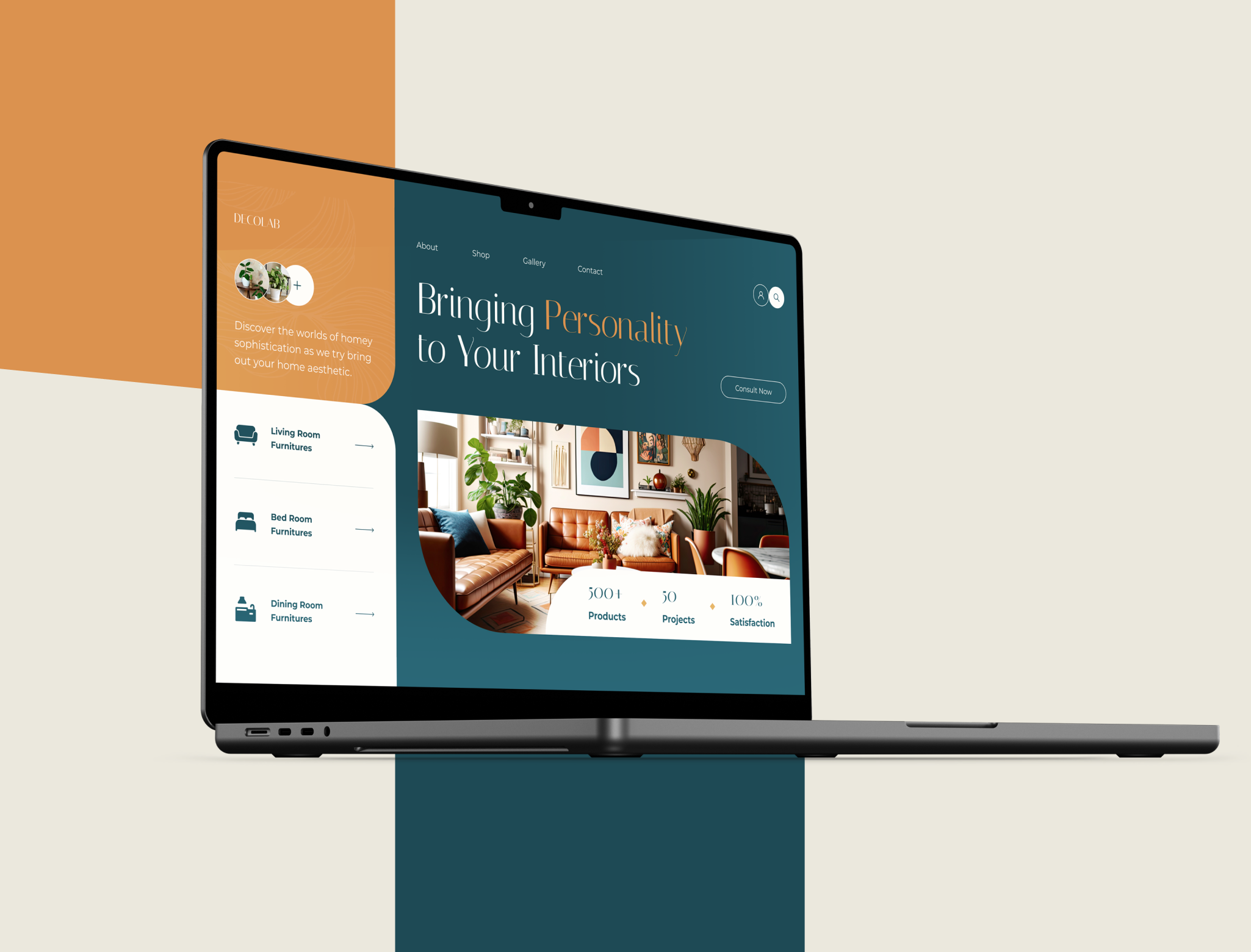 Decolab - Home Decor Hero Section Figma Template by Ahmad S. Afandi for ...