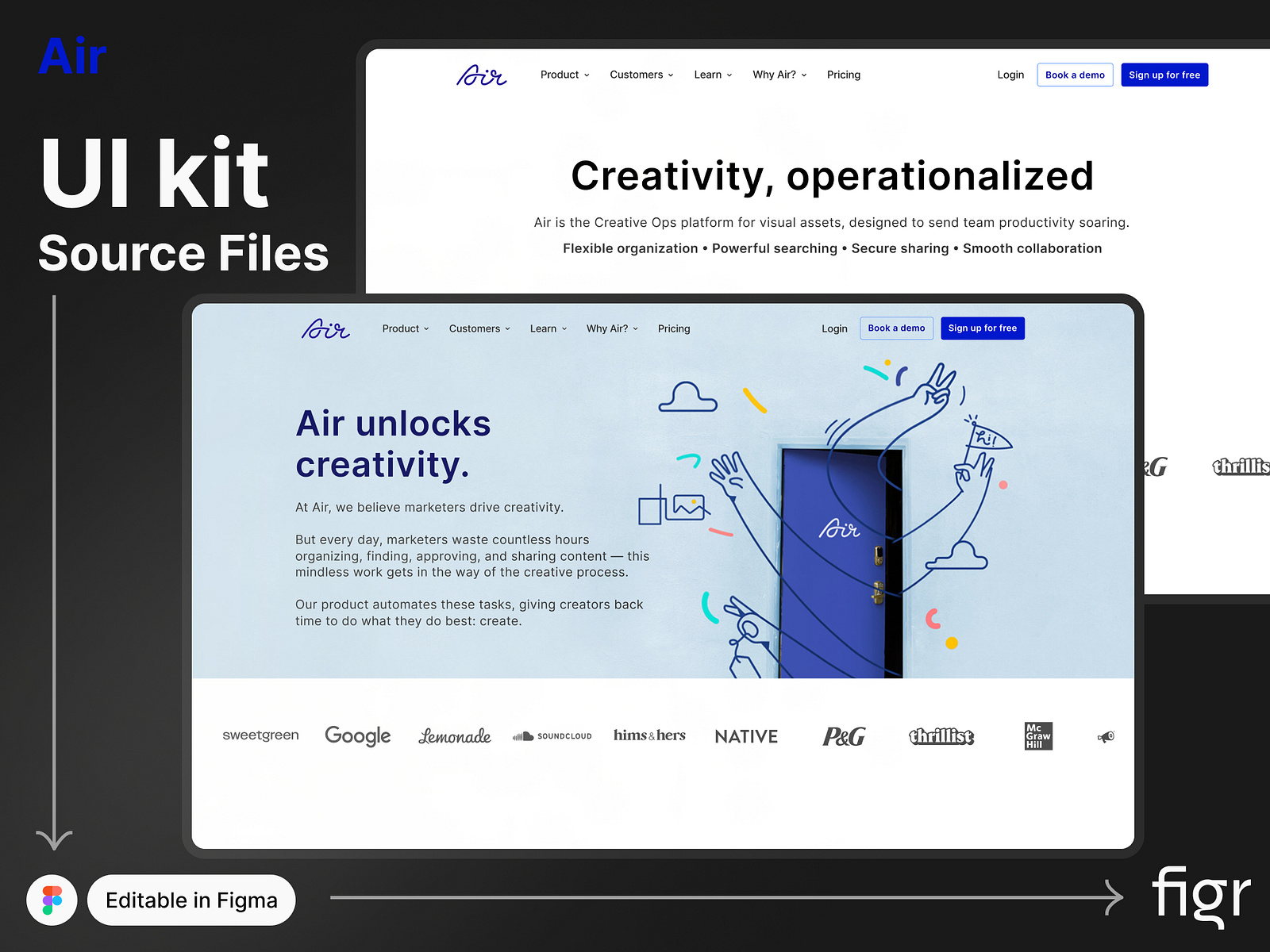 Make Air UI your own by Figr Design on Dribbble