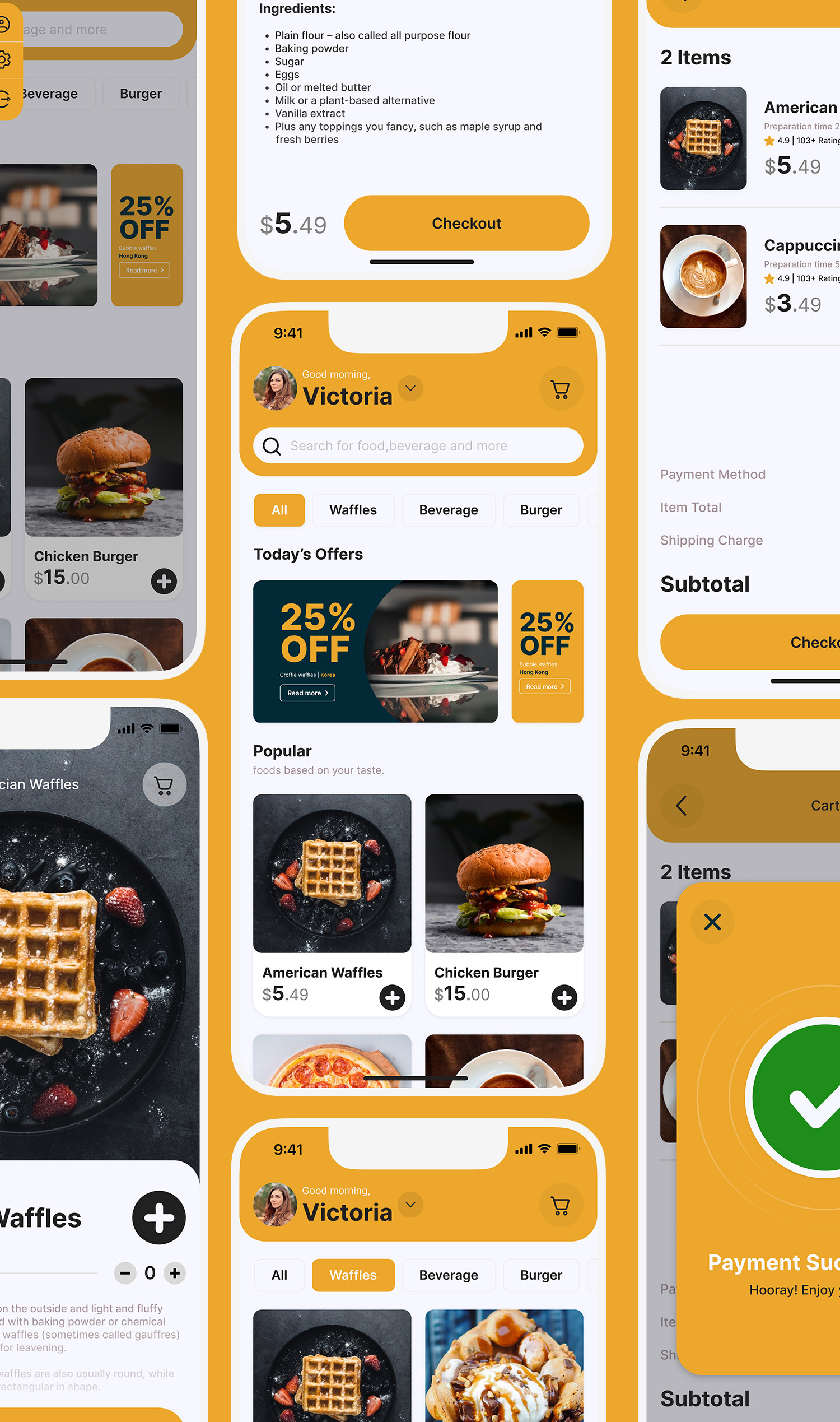 Macs Waffles UI Design by Sachin Kumar on Dribbble