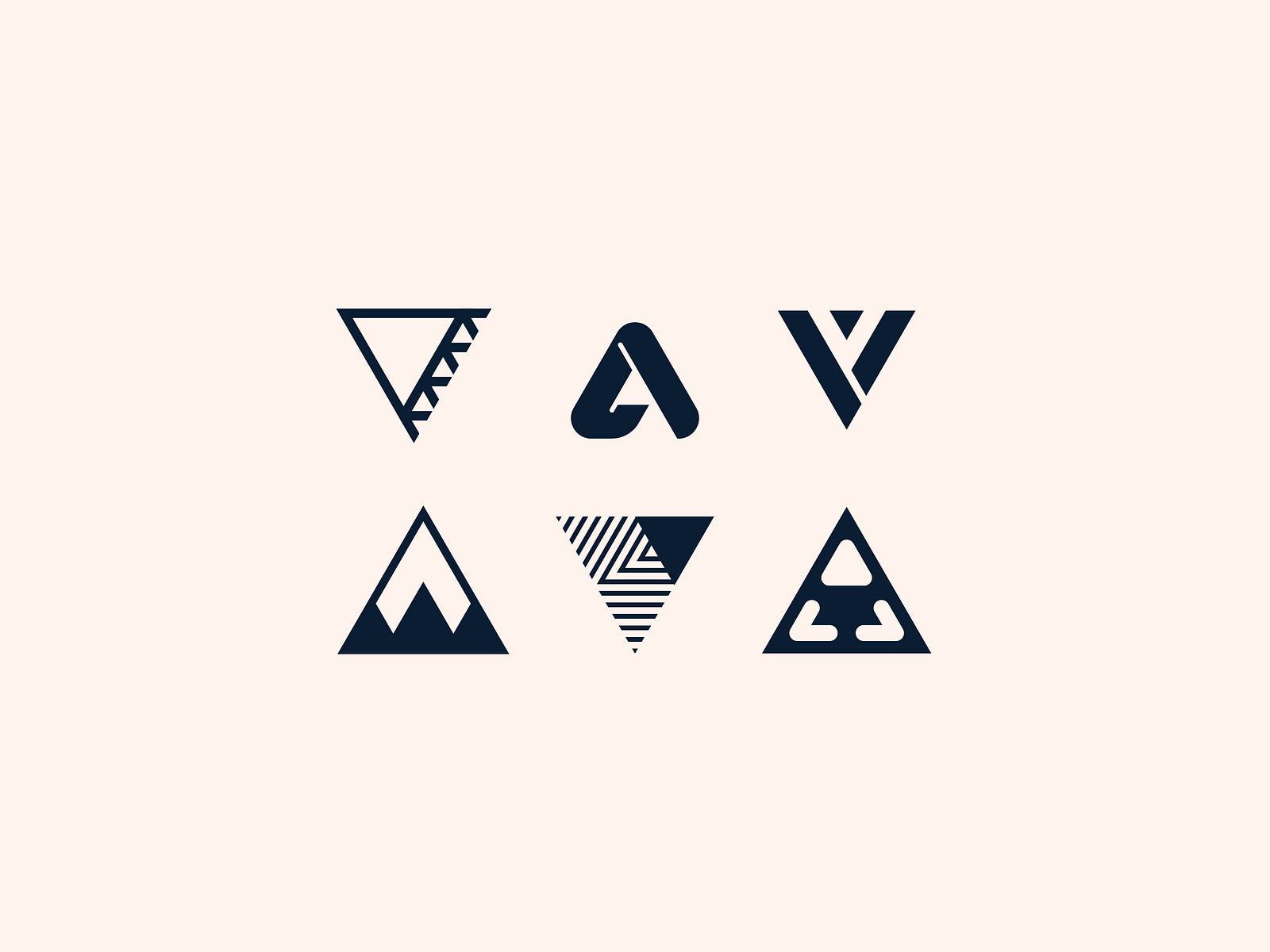 Triangle logo exploration by Jacek Cieslinski on Dribbble