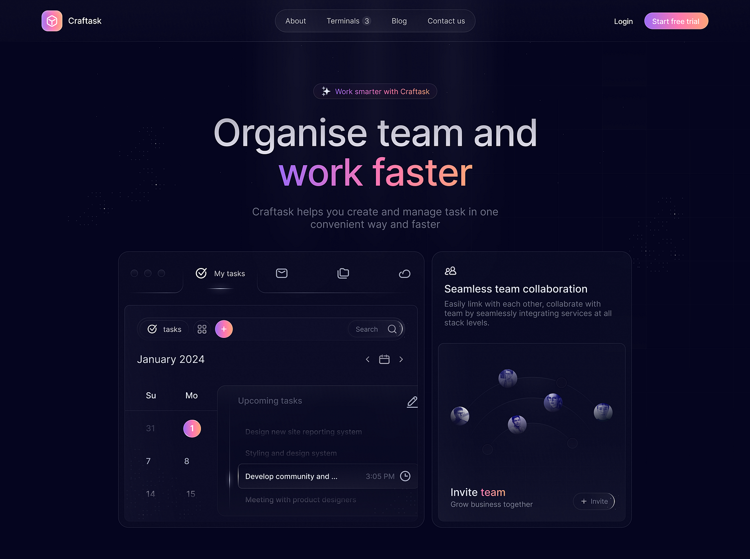 Task Management Website by Levi Wilson for QClay on Dribbble
