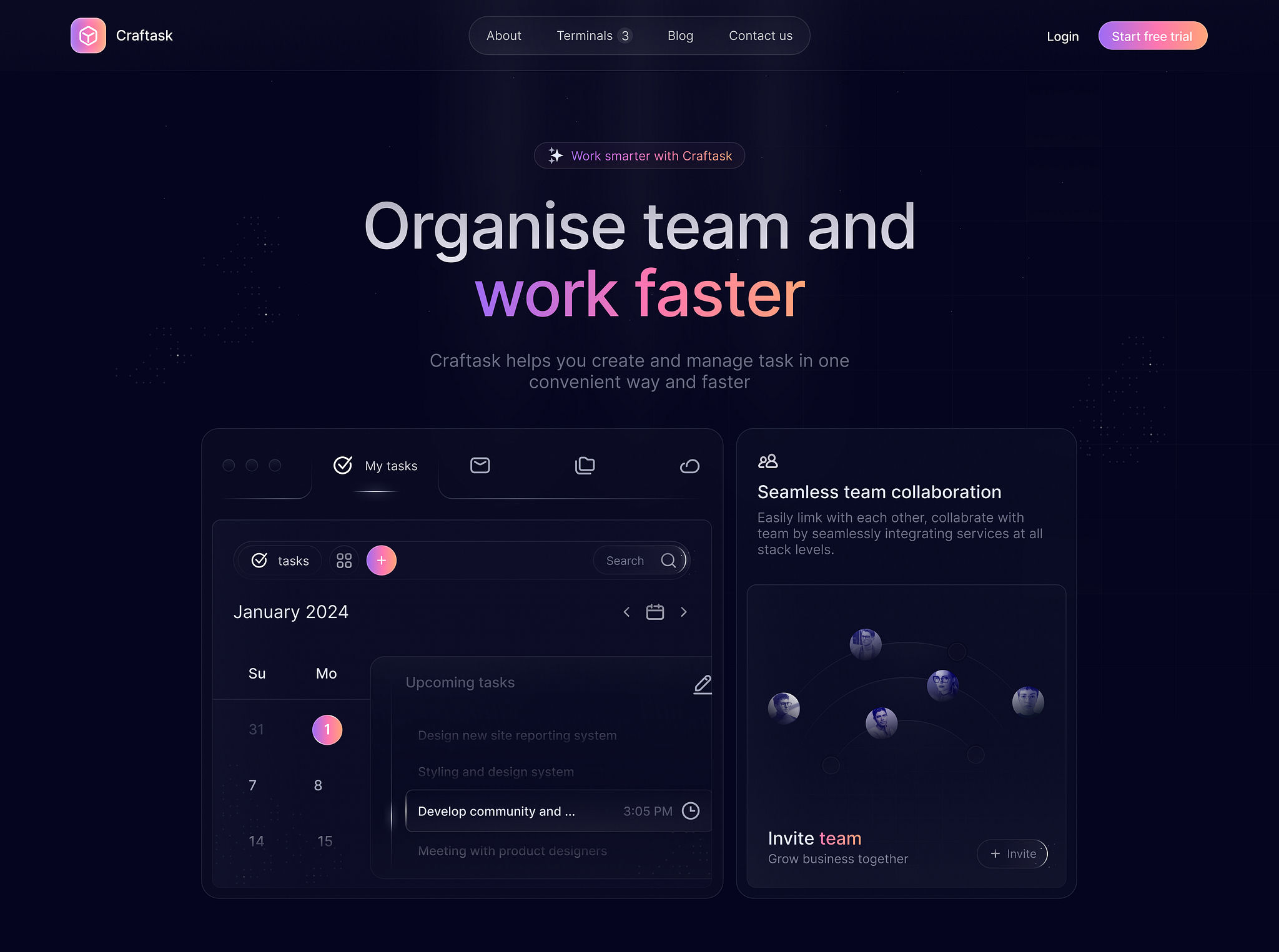 Task Management Website by Levi Wilson for QClay on Dribbble