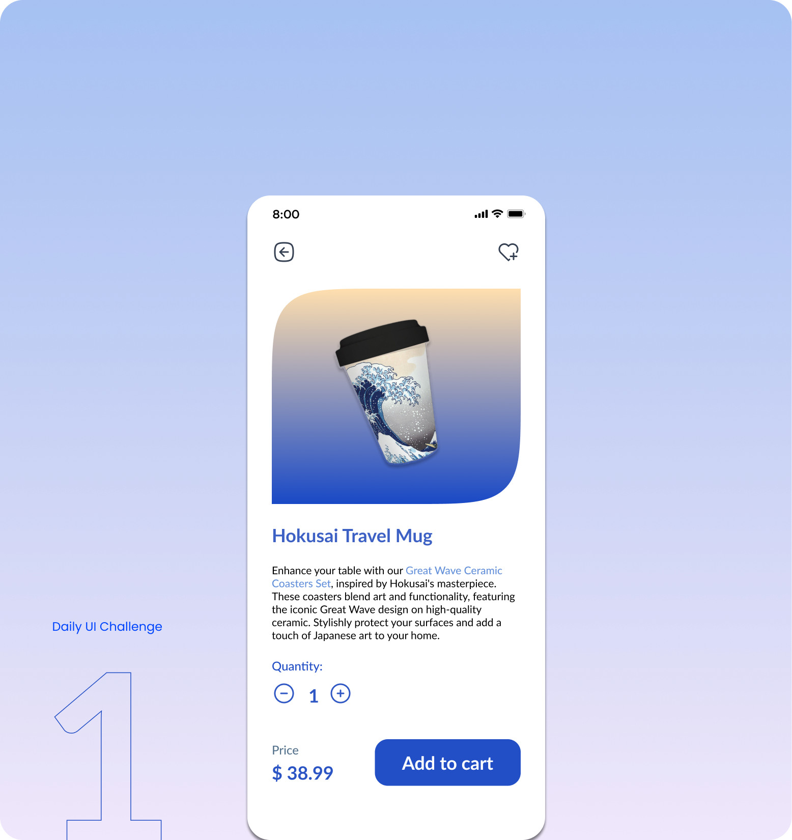 Daily UI Challenge #1 by André D.V on Dribbble