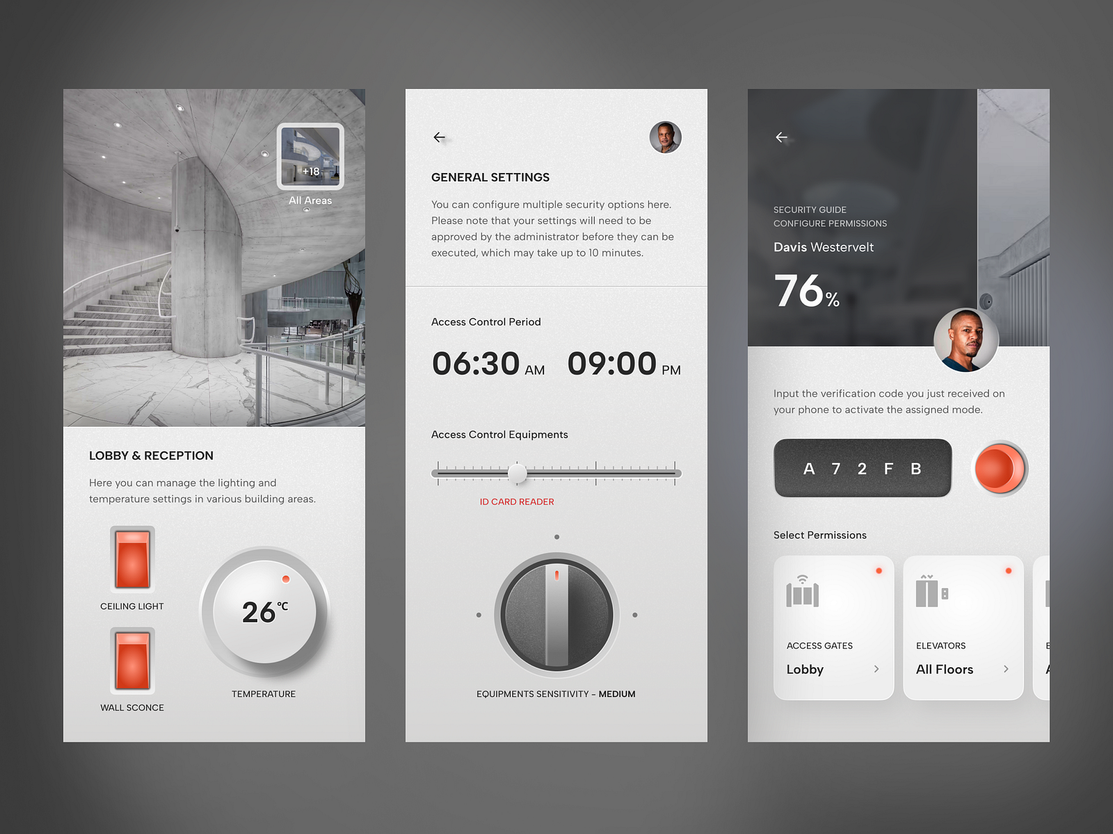 Building Security App by Yi Li on Dribbble