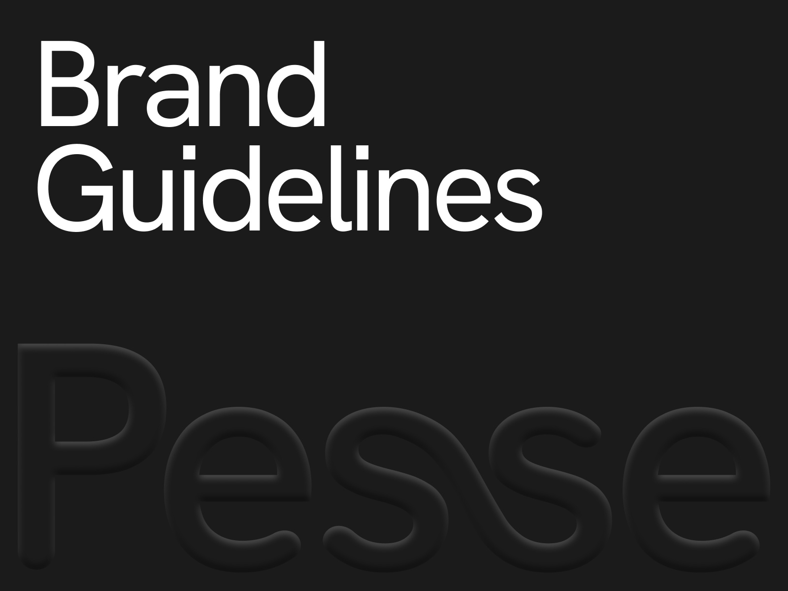 Pesse Brand Guidelines by Rijal on Dribbble