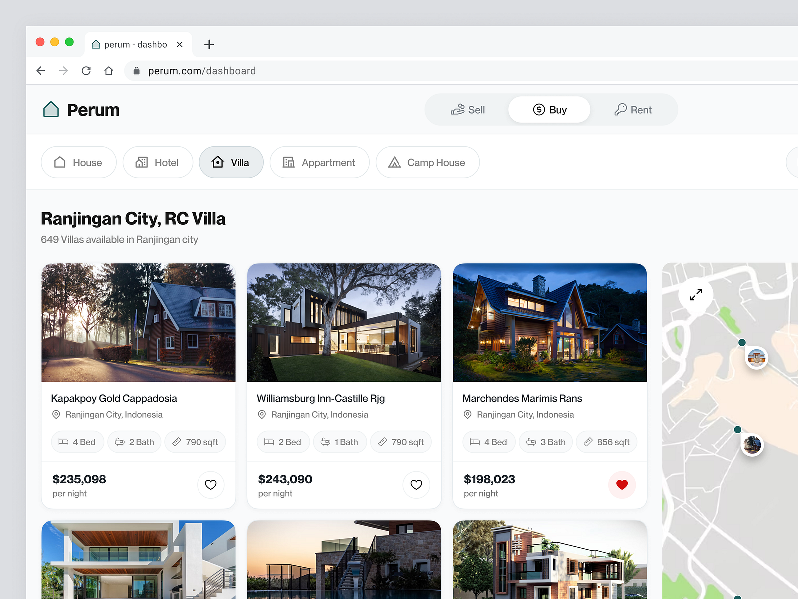 Perum - Real Estate Dashboard by Kensae UI for Pickolab Studio on Dribbble
