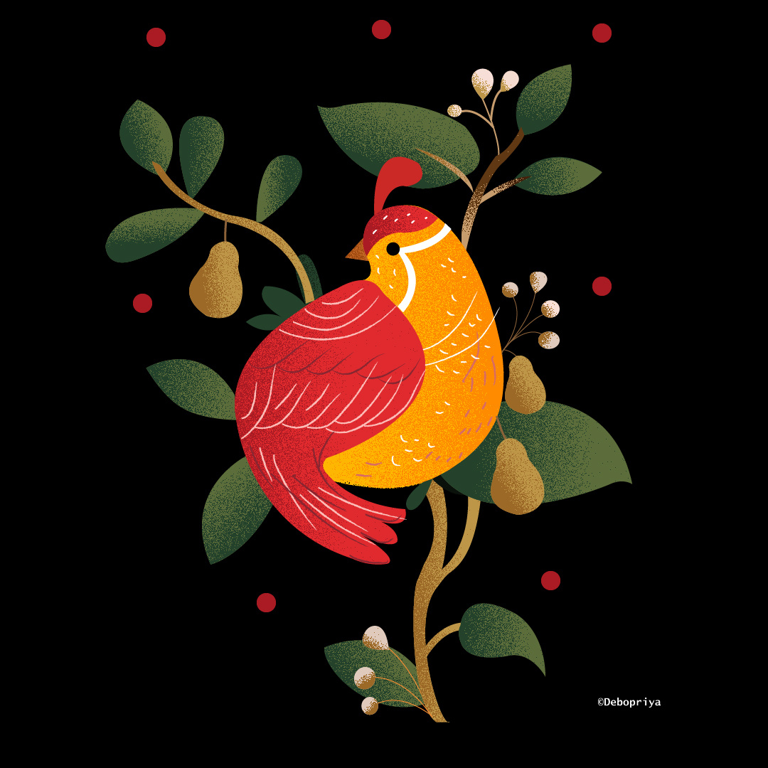 Bird illustration by Debopriya Chakraborty on Dribbble