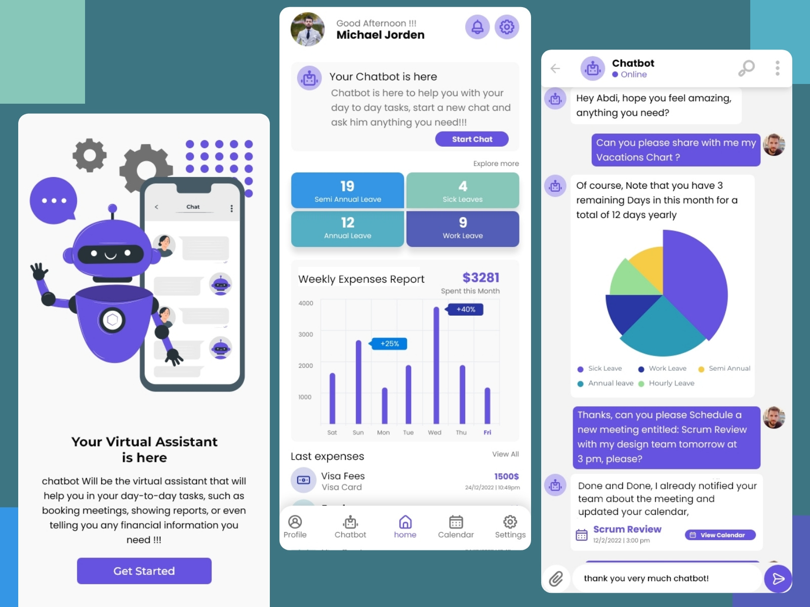 AI Chat app UI/UX by Abdulghafor Abbas on Dribbble