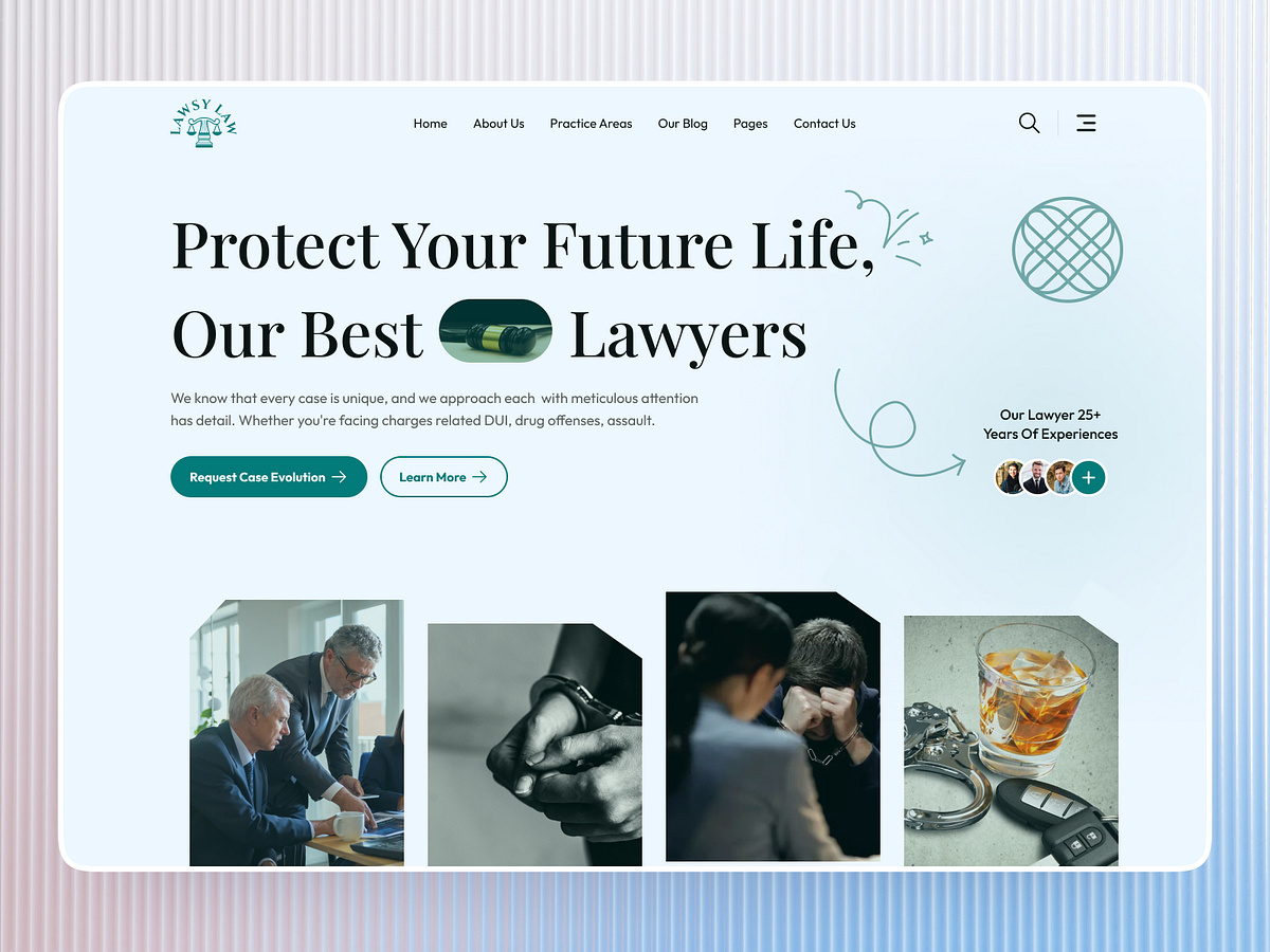 Law Firm Landing Page UI by Ruhul Amin for FleexStudio | UI/UX & Web ...