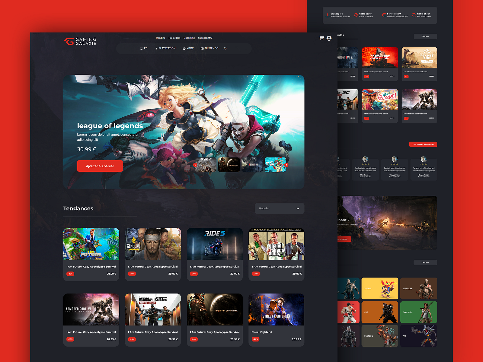 Video Games Ecommerce Website by UIbyZak on Dribbble