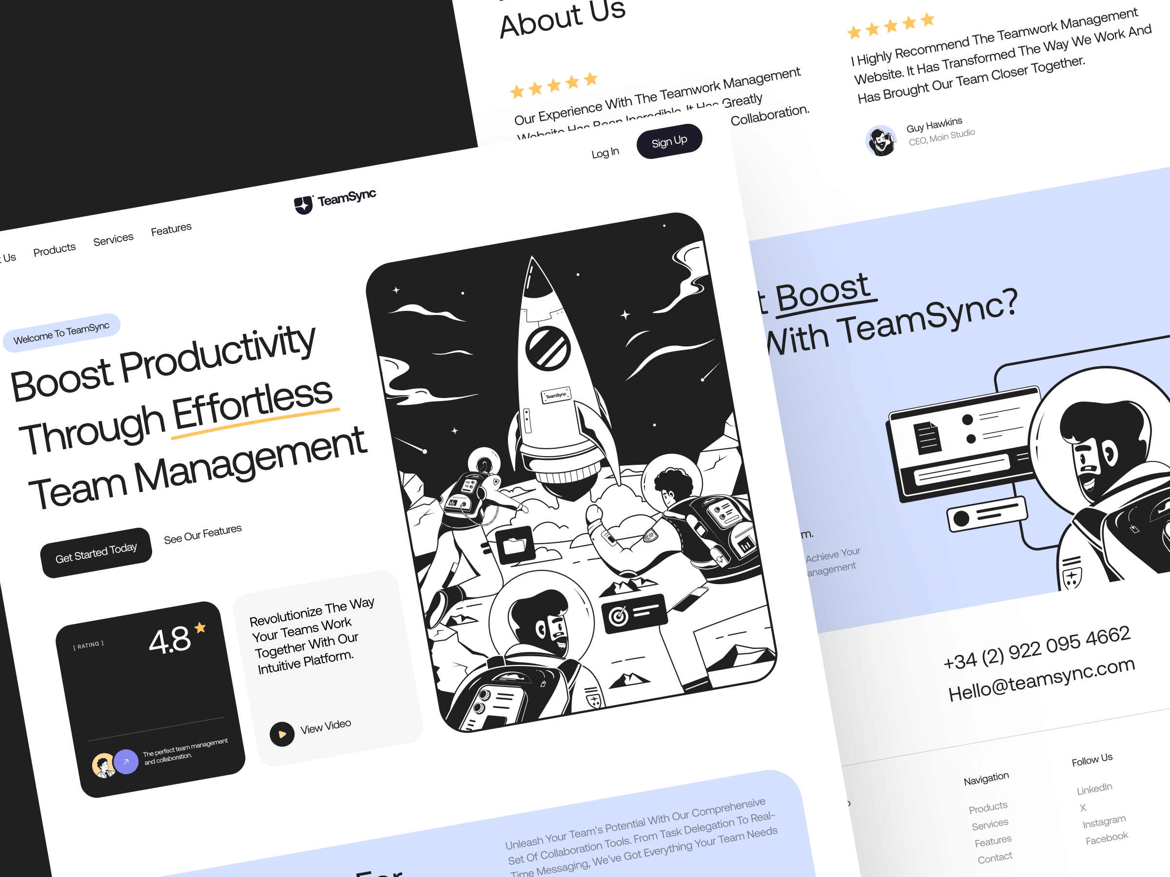 TeamSync - Team Management Platform Website by Ahmad Sulaiman for ...