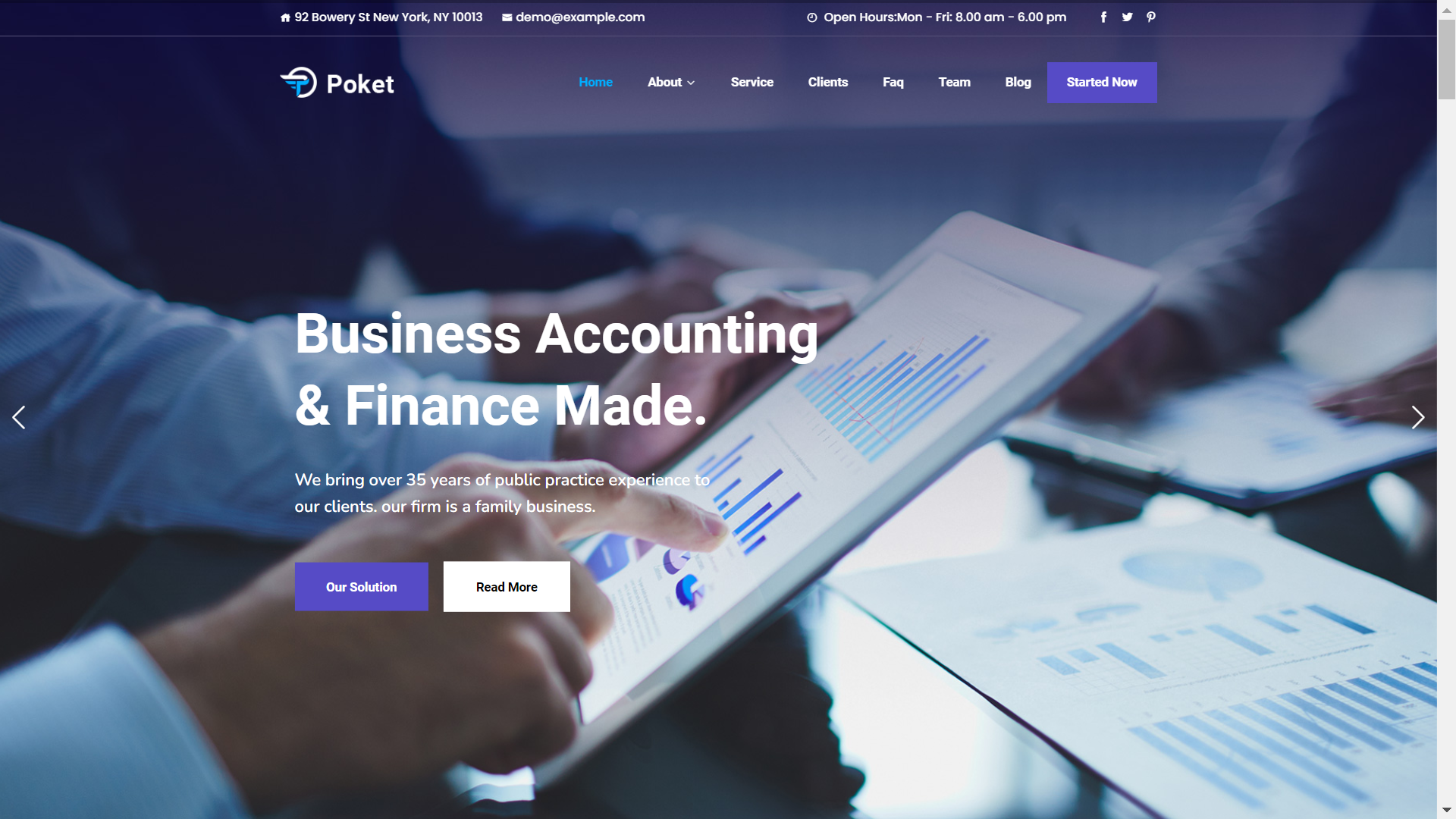 Accounting and Finance Management Website by Chanchal Bathla on Dribbble