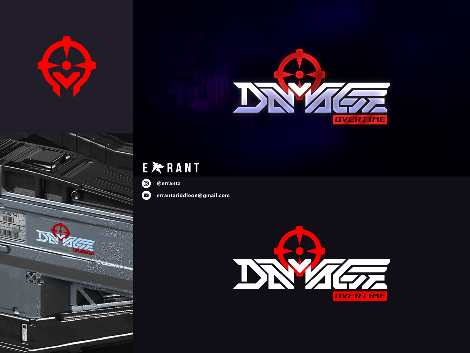 DAMAGE OVERTIME | Logo Design by Rifyal Errant on Dribbble