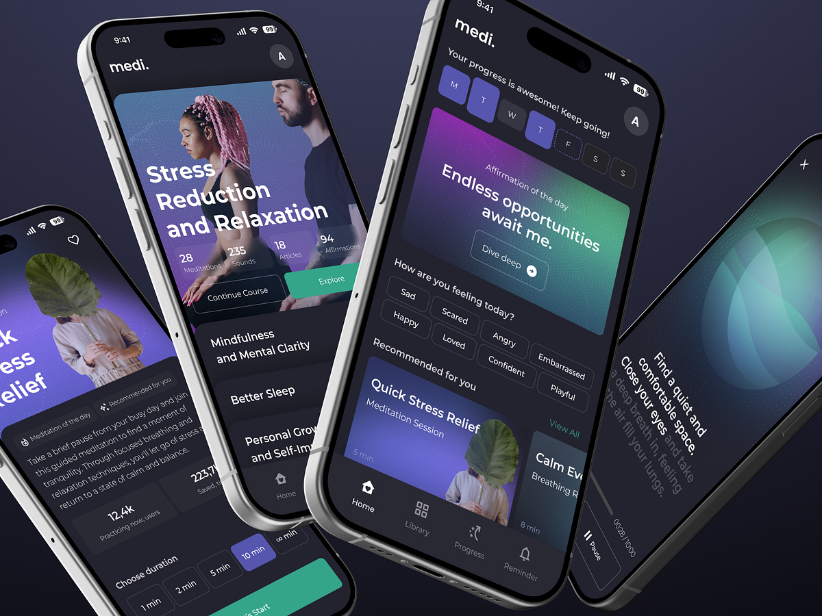 Browse thousands of Meditation App images for design inspiration | Dribbble
