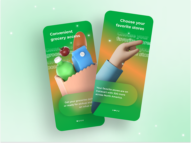 Onboarding Concept for Instacart Redesign - Daily UI 012 by Jihade ...