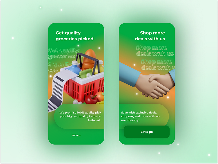 Onboarding Concept for Instacart Redesign - Daily UI 012 by Jihade ...