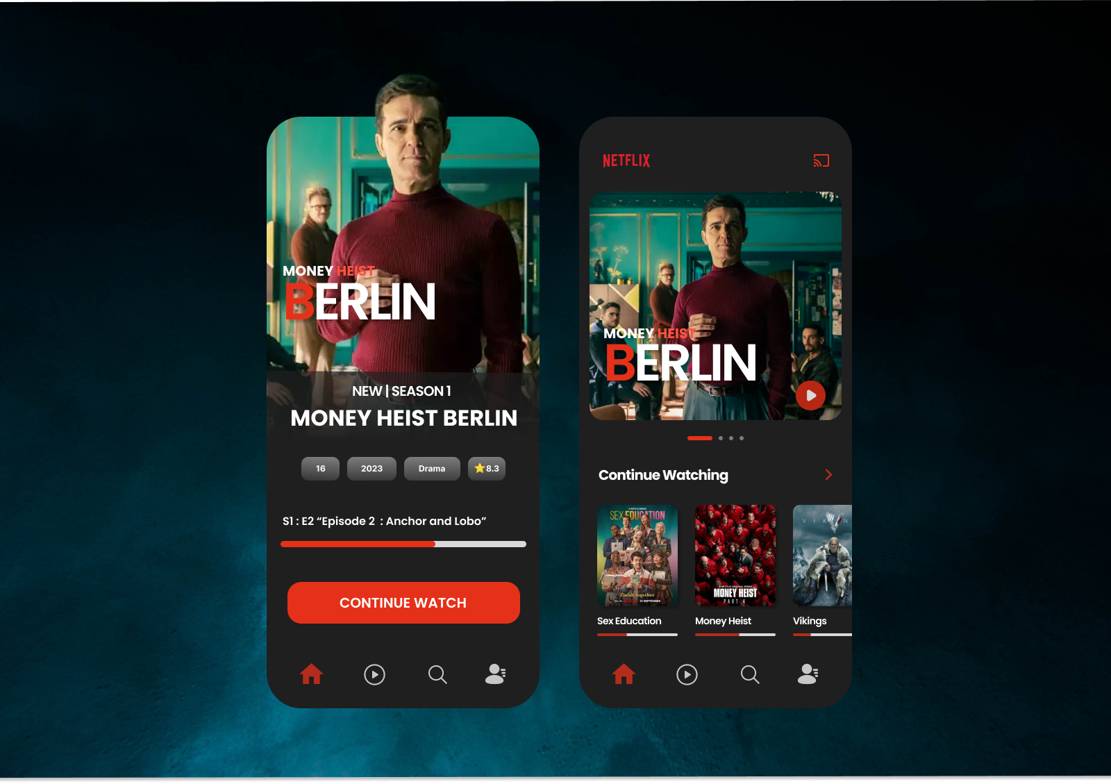 Netflix Mobile App. by Aditya Swaroop on Dribbble
