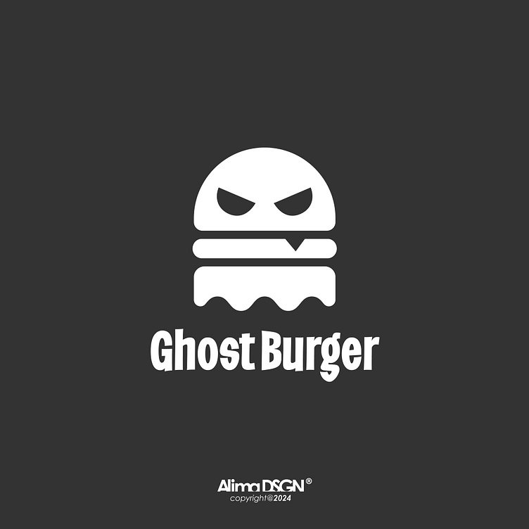 Ghost Burger Logo by Alima dsgn on Dribbble