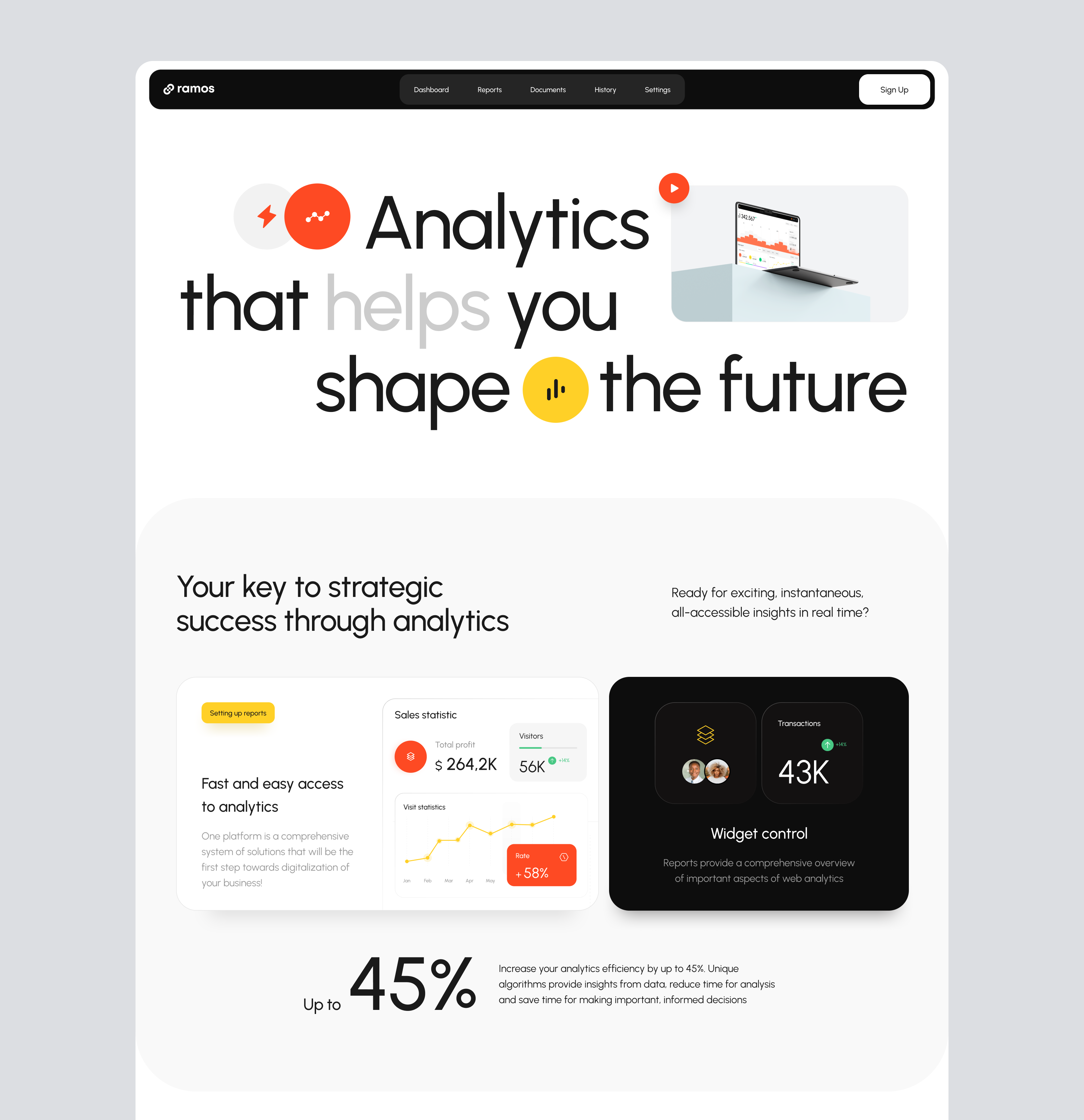 Ramos - Website design for digital business analytic platform by ...