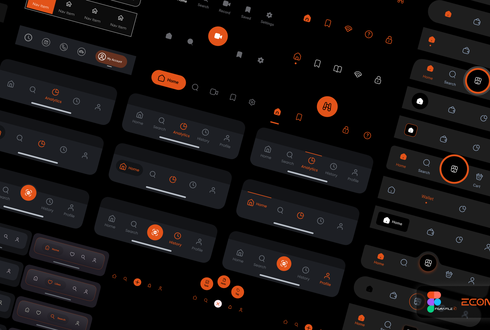 📱 Mobile Bottom Navbar UI by econev by Jack Conev on Dribbble