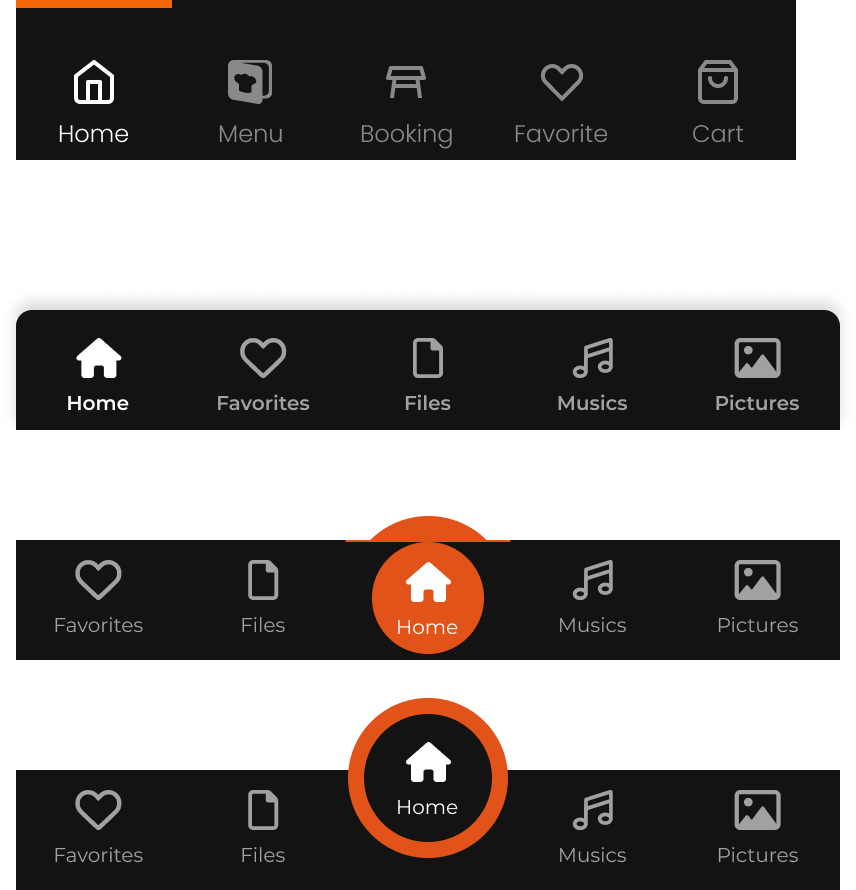 📱 Mobile Bottom Navbar UI by econev by Jack Conev on Dribbble