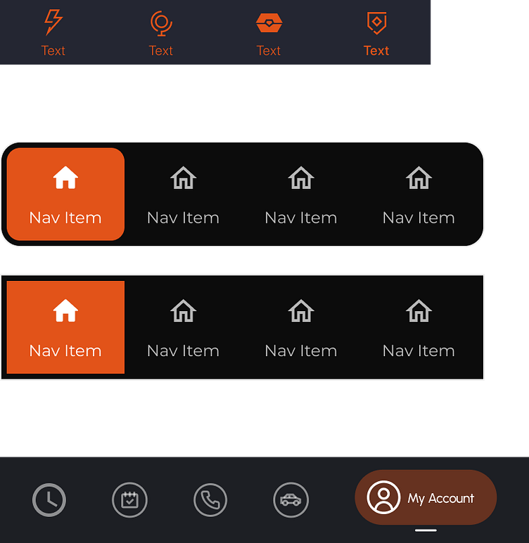 📱 Mobile Bottom Navbar UI by econev by Jack Conev on Dribbble