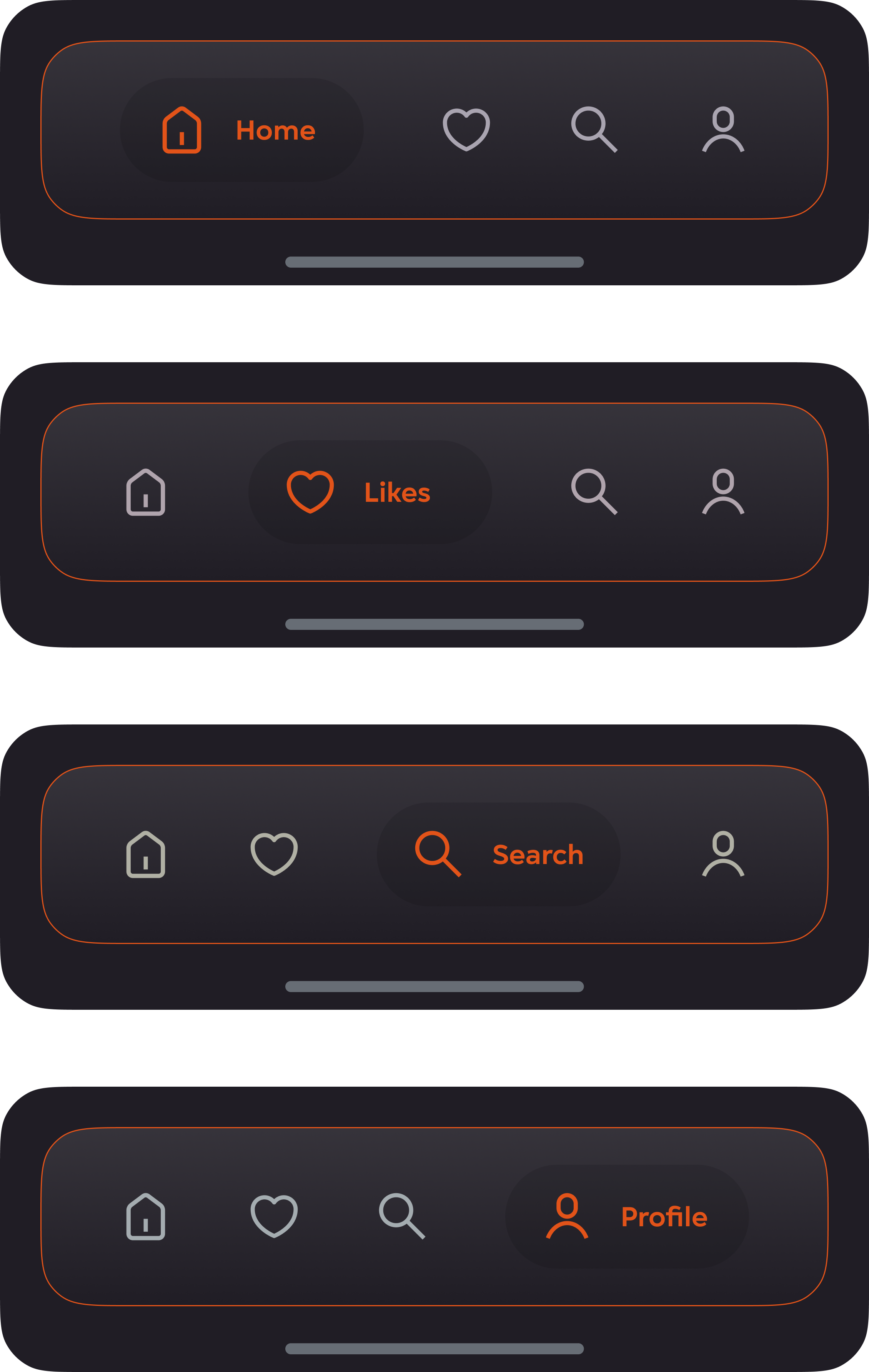📱 Mobile Bottom Navbar UI by econev by Jack Conev on Dribbble