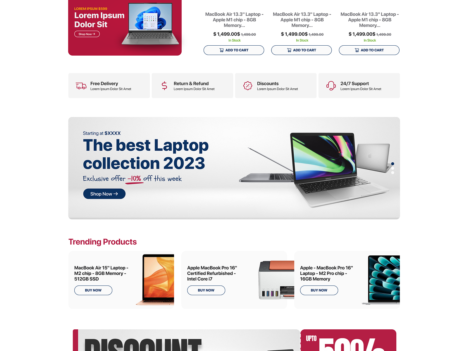 Electronic E-Commerce Website UI Design by Dilip kumar dhruv on Dribbble
