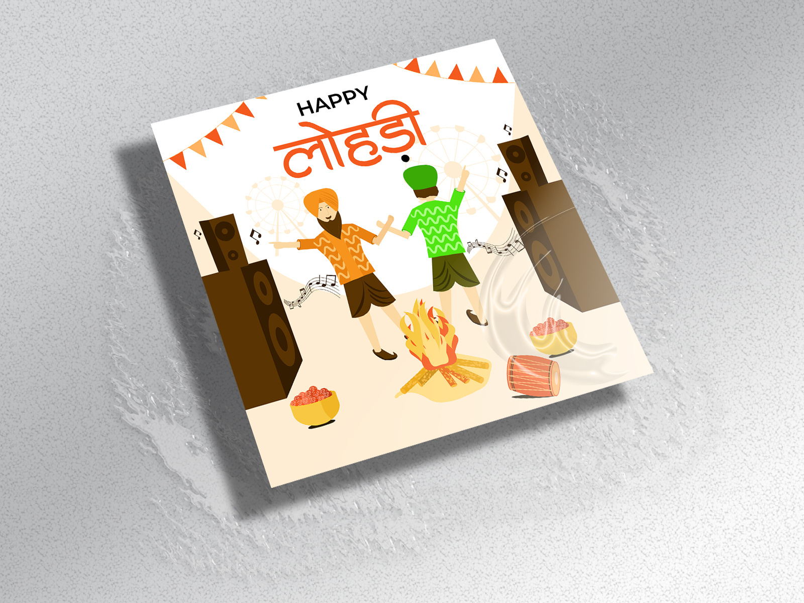 HAPPY LOHRI FESTIVAL DESIGNS TEMPLATES by Aakarshit Joshi on Dribbble