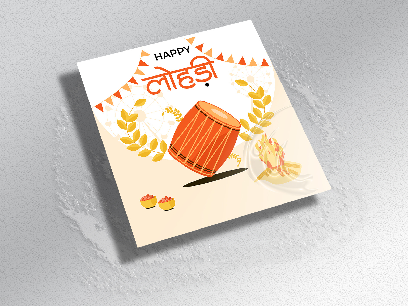 HAPPY LOHRI FESTIVAL DESIGNS TEMPLATES by Aakarshit Joshi on Dribbble