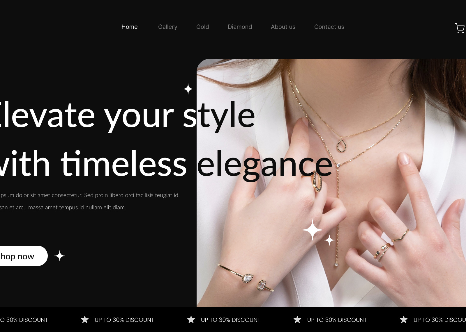 Jewelry Website Design by Samia Siddika on Dribbble